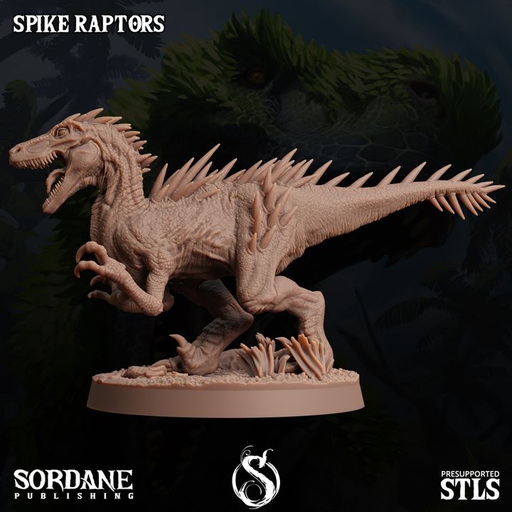 3D Printable Spike Raptors by Sordane Publishing