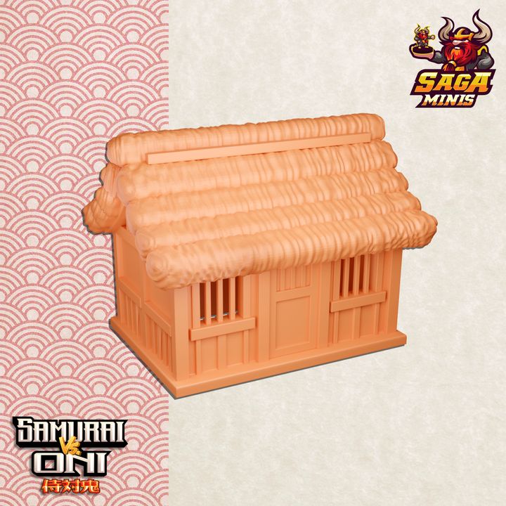 3D Printable Japanese Shack by Saga Miniatures