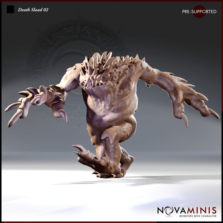 3D Printable Death Slaad 02 by NOVAMINIS