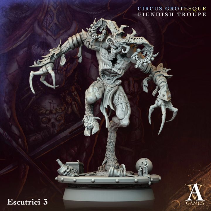 3D Printable Circus Grotesque - Fiendish Troupe - Bundle by Archvillain ...