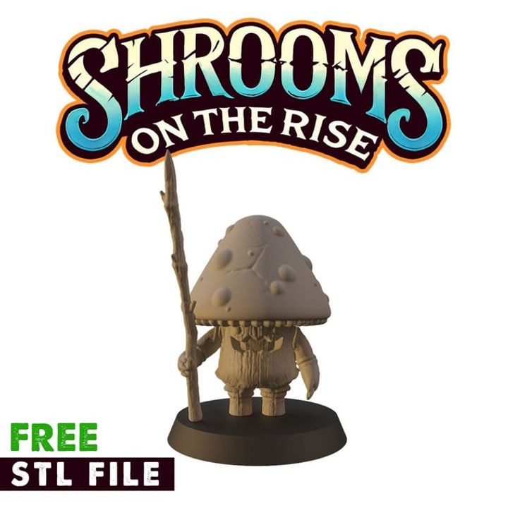 3D Printable Freebie Shroom by ChthonianGodsStudio