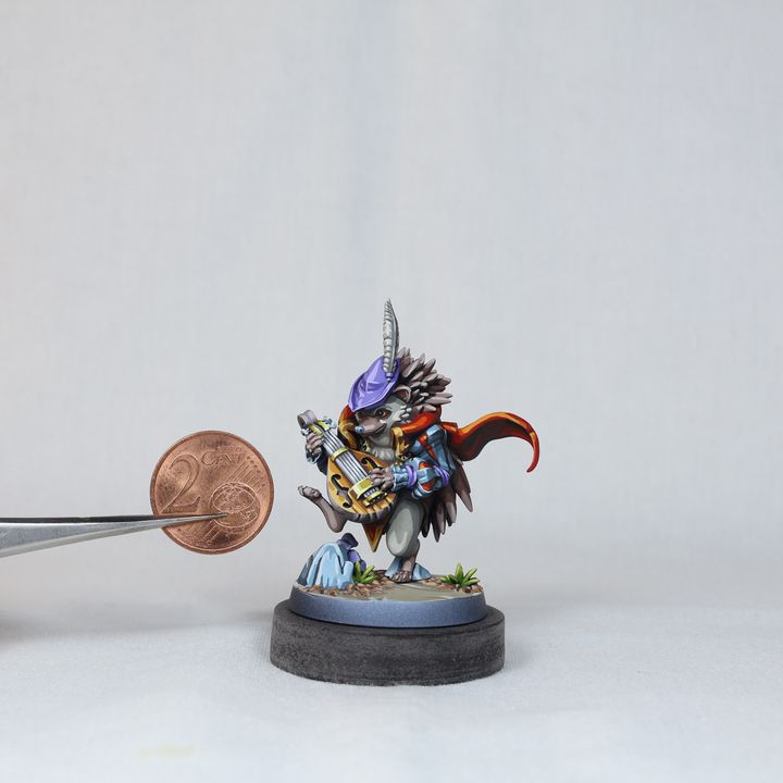 3D Printable [Free] [PDF Only] (Painting Guide) Hedgehogfolk Bard ...