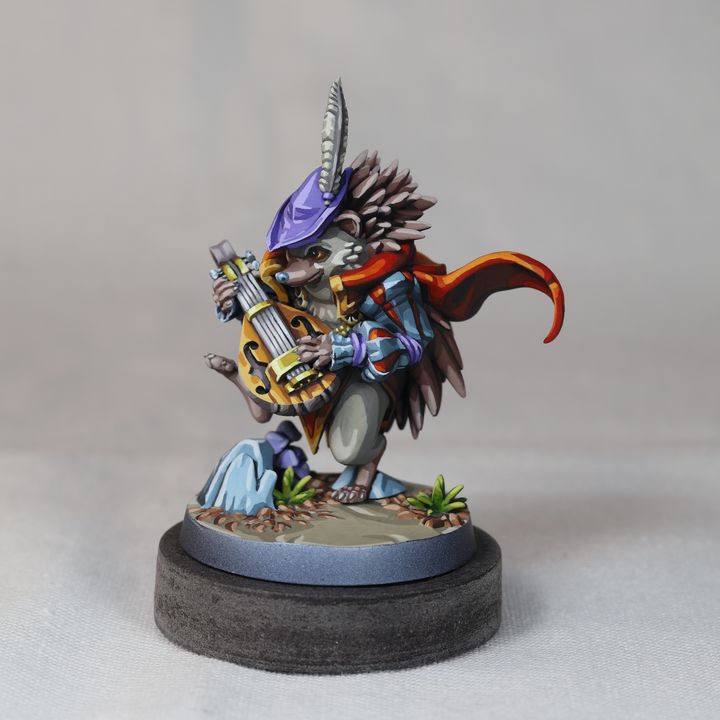 3D Printable [Free] [PDF Only] (Painting Guide) Hedgehogfolk Bard ...