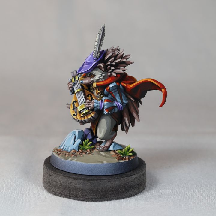 3D Printable [Free] [PDF Only] (Painting Guide) Hedgehogfolk Bard ...
