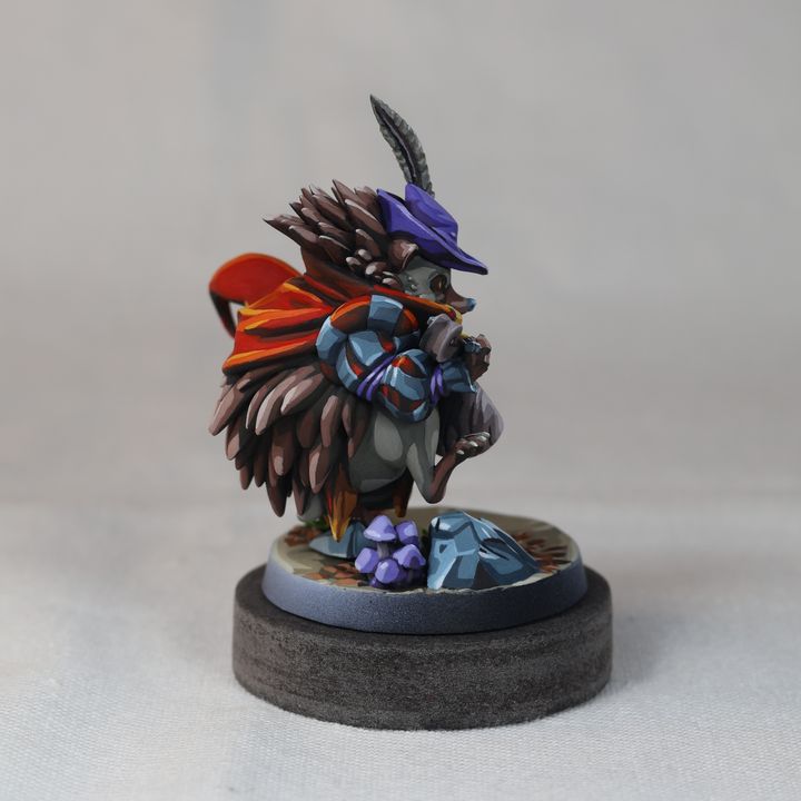 3D Printable [Free] [PDF Only] (Painting Guide) Hedgehogfolk Bard ...