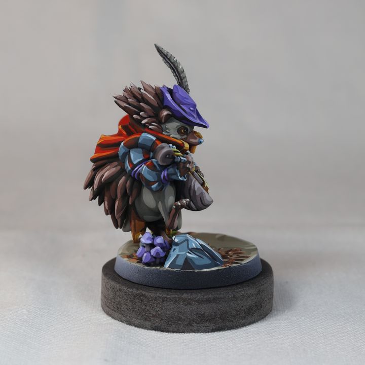 3D Printable [Free] [PDF Only] (Painting Guide) Hedgehogfolk Bard ...