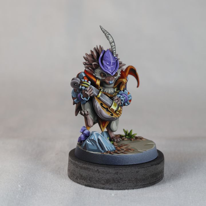 3D Printable [Free] [PDF Only] (Painting Guide) Hedgehogfolk Bard ...