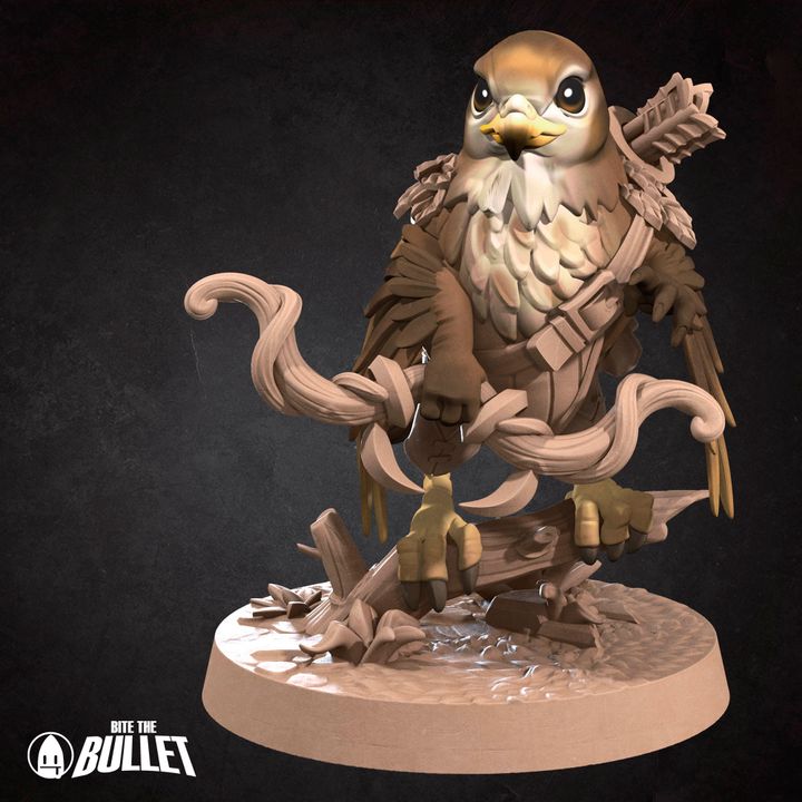3D Printable [Free] [Humblewood] Hawkfolk Ranger by Bite the Bullet