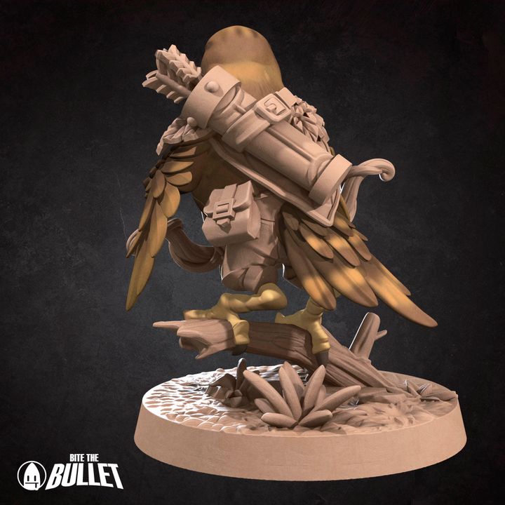 3D Printable [Free] [Humblewood] Hawkfolk Ranger by Bite the Bullet