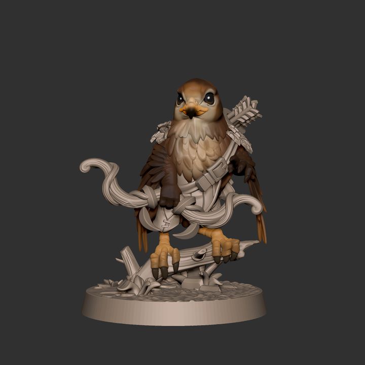 3D Printable [Free] [Humblewood] Hawkfolk Ranger by Bite the Bullet