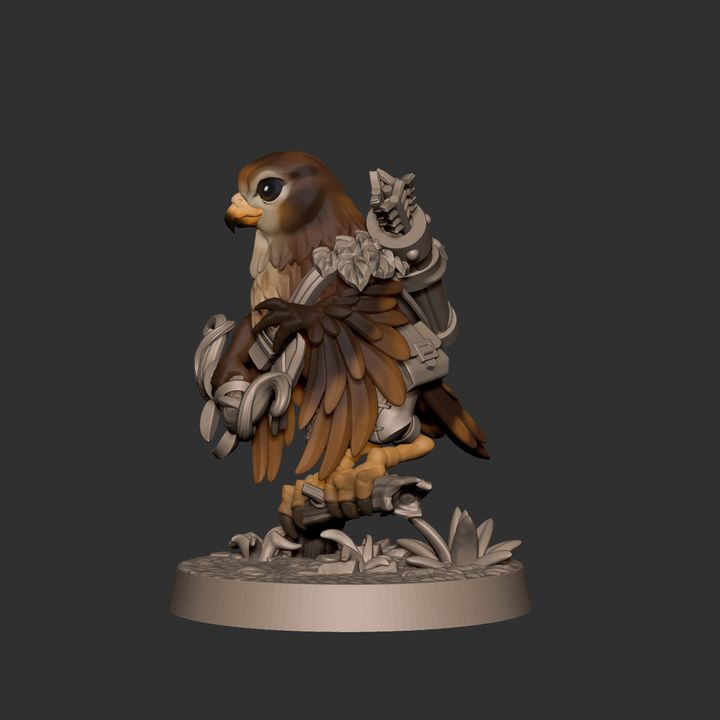 3D Printable [Free] [Humblewood] Hawkfolk Ranger by Bite the Bullet