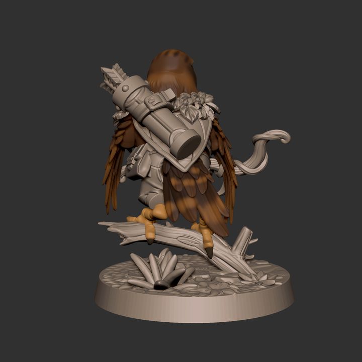 3D Printable [Free] [Humblewood] Hawkfolk Ranger by Bite the Bullet