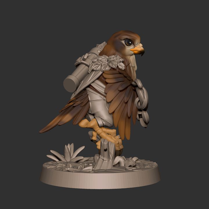 3D Printable [Free] [Humblewood] Hawkfolk Ranger by Bite the Bullet
