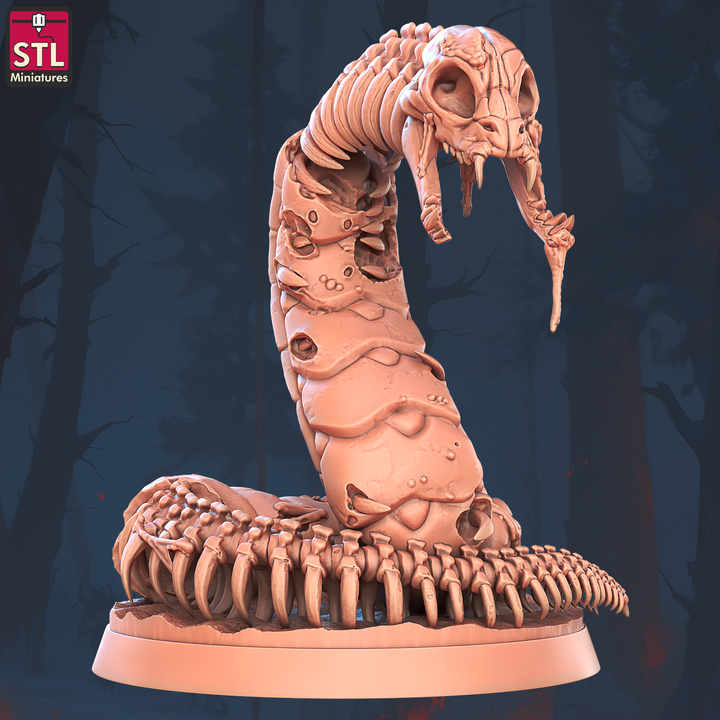 3D Printable Ghoul Snake Set by STL Miniatures