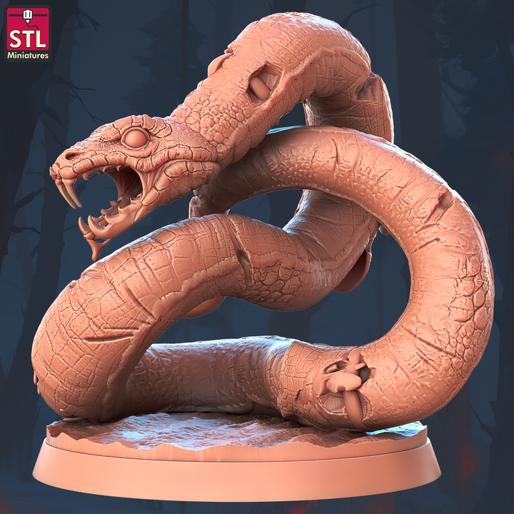 3D Printable Ghoul Snake Set by STL Miniatures