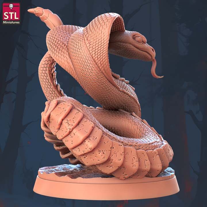 3D Printable Giant Snake Set by STL Miniatures