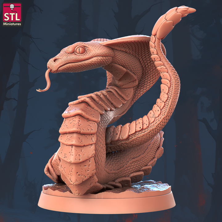 3D Printable Giant Snake Set by STL Miniatures
