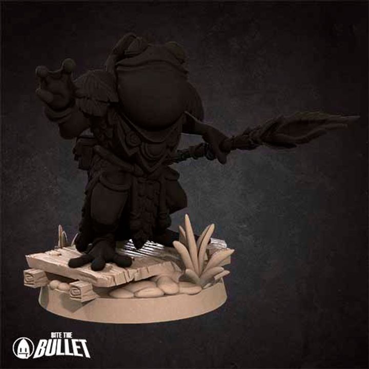 3D Printable Frogfolk Monk by Bite the Bullet