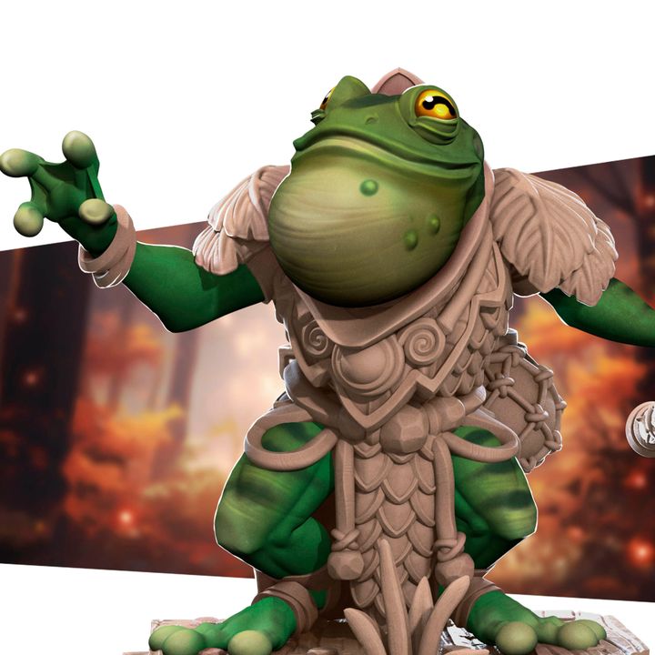 3D Printable Frogfolk Monk by Bite the Bullet