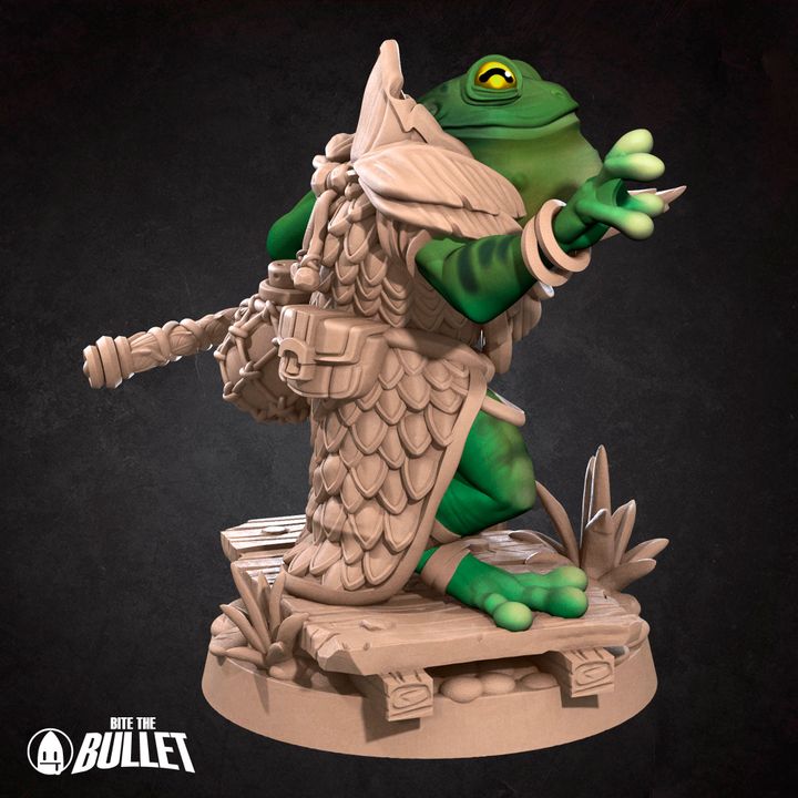 3D Printable Frogfolk Monk by Bite the Bullet