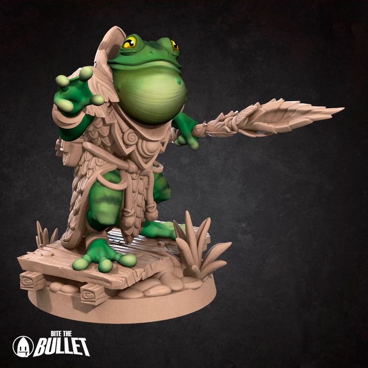 3D Printable Frogfolk Monk by Bite the Bullet