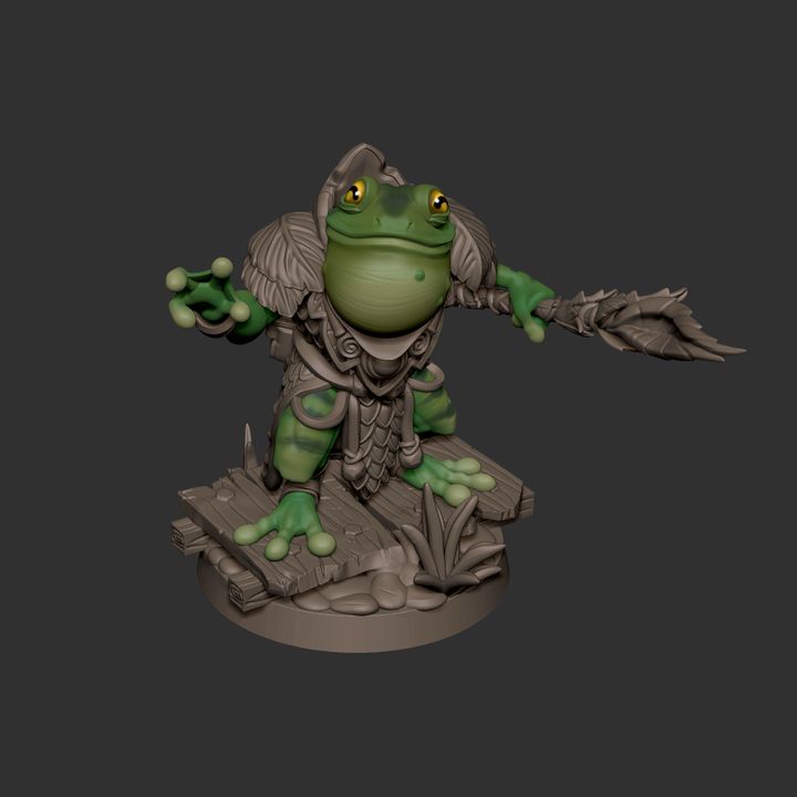 3D Printable Frogfolk Monk by Bite the Bullet