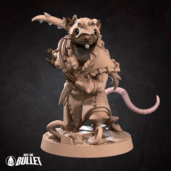 3D Printable Ratfolk Hunter by Bite the Bullet