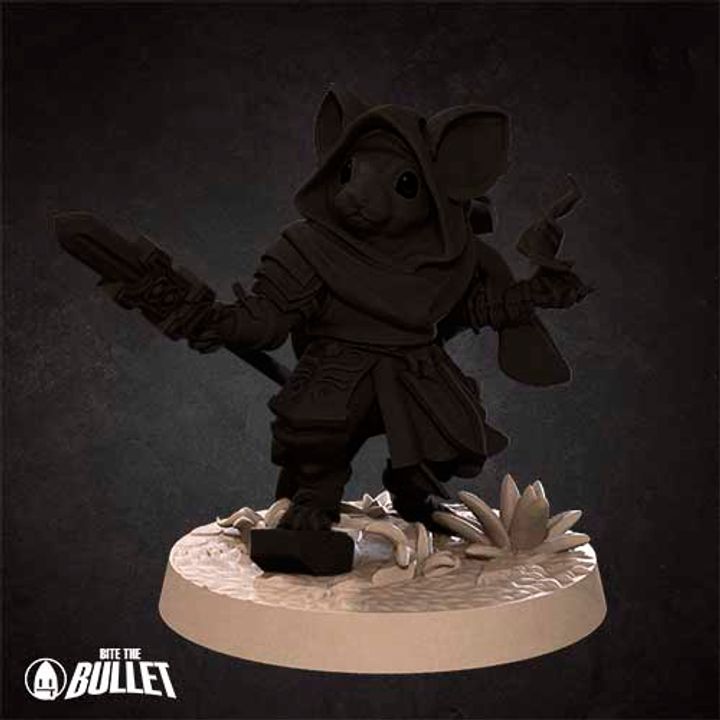 3D Printable Mousefolk Cleric by Bite the Bullet