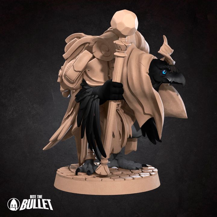 3D Printable Crowfolk Warlock by Bite the Bullet