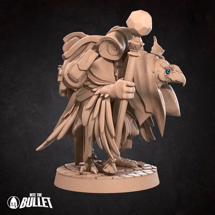 3D Printable Crowfolk Warlock by Bite the Bullet