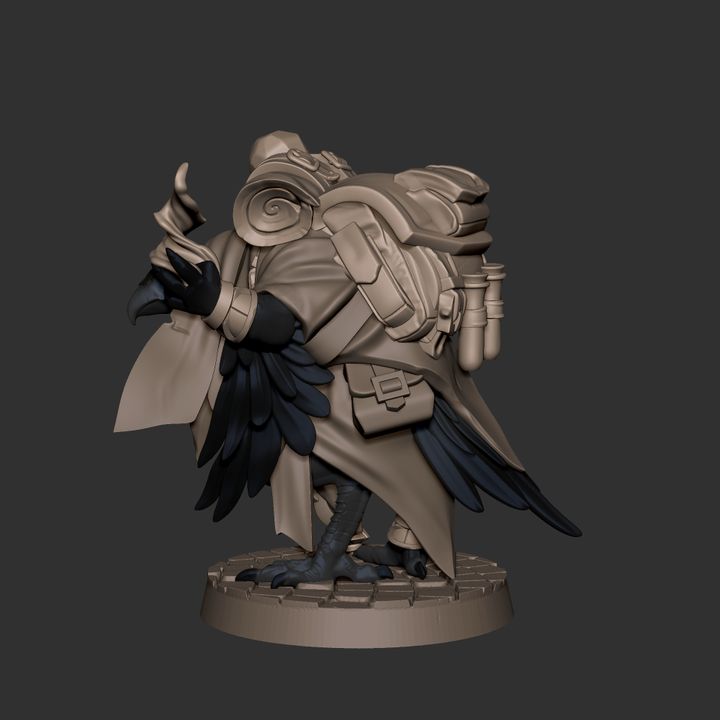 3D Printable Crowfolk Warlock by Bite the Bullet