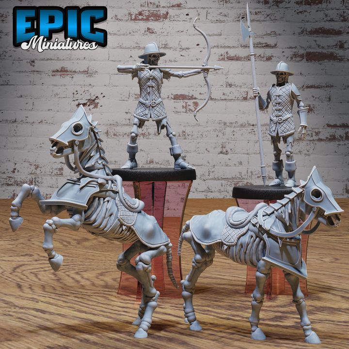 3D Printable Skeleton Army Set C / Undead Soldier / Evil Skelet Warrior ...
