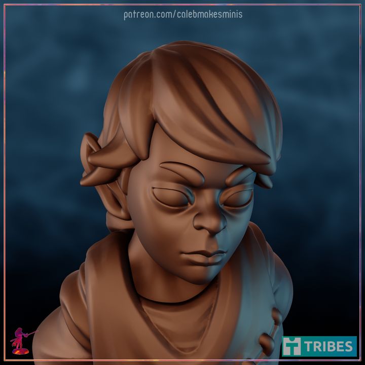 3D Printable Peasant Child (Version A) [PRE-SUPPORTED] | Bronze Elf ...