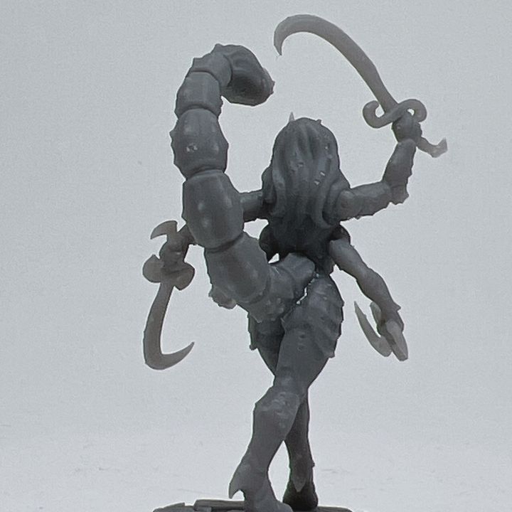 3D Printable Scorpion lady warrior by Willy Kao