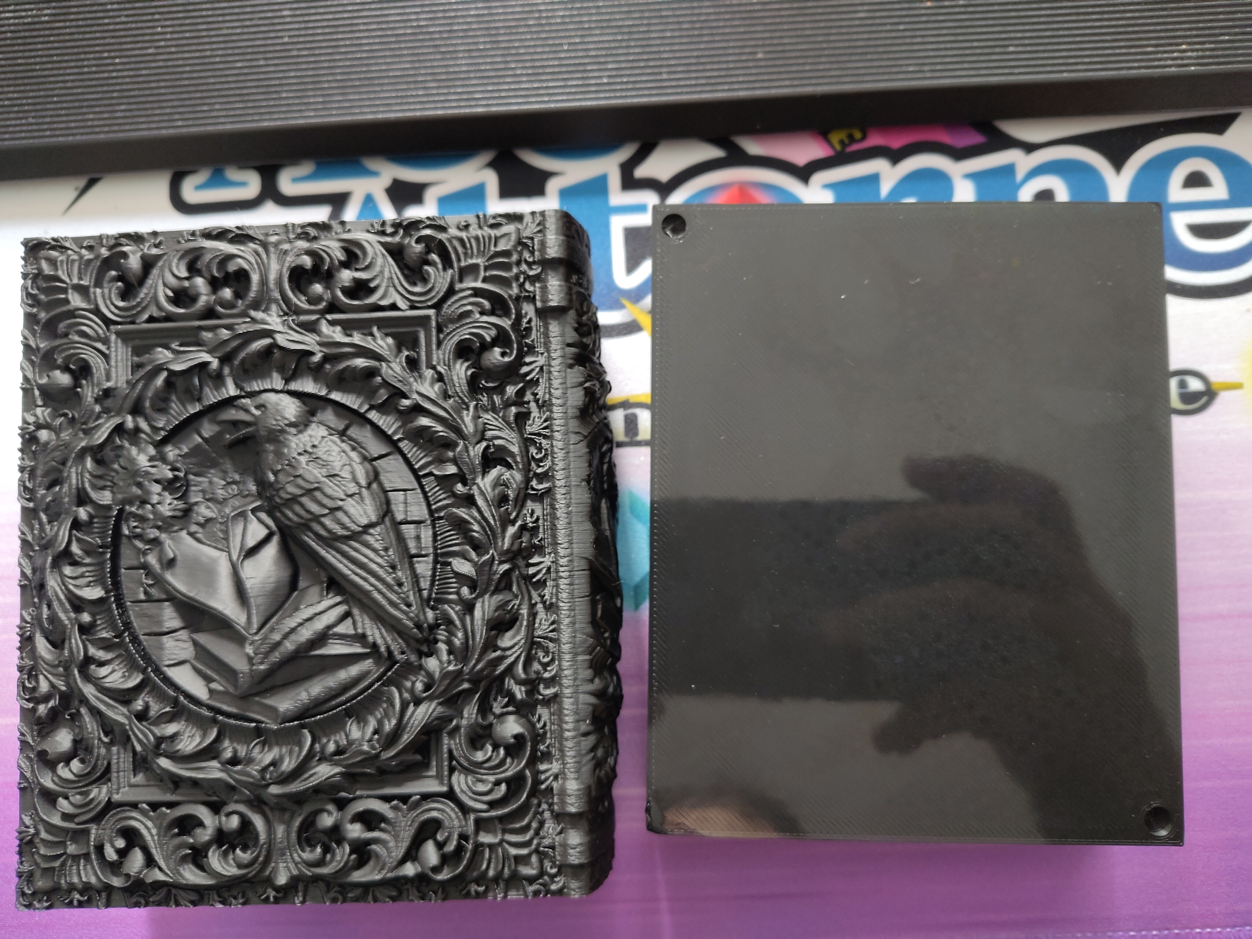 3D Printable Nevermore Tome - Storage & Rolling Tray by FatesEnd