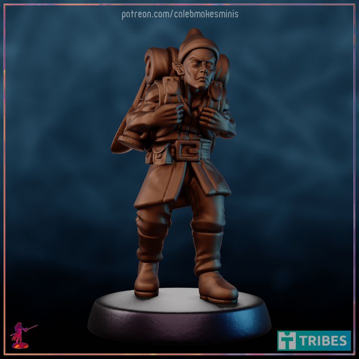3D Printable Traveling Merchant (Version A) [PRE-SUPPORTED] | Bronze ...