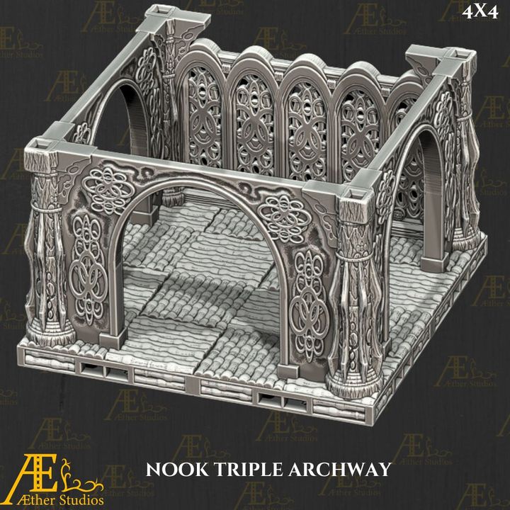 3D Printable AEEAST10 – Temple of the Jade Serpent by Aether Studios