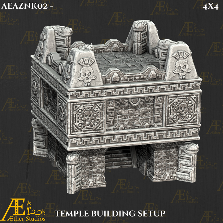 3D Printable AEAZNK02 – Temple Mounts by Aether Studios