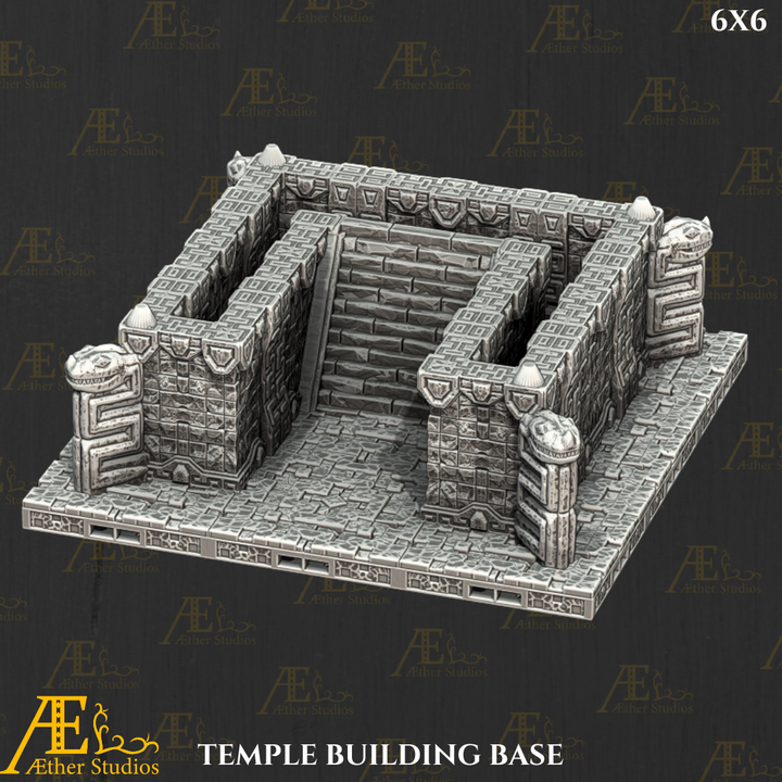 3D Printable AEAZNK02 – Temple Mounts by Aether Studios