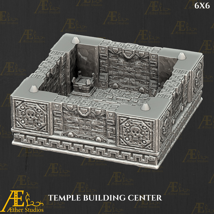 3D Printable AEAZNK02 – Temple Mounts by Aether Studios