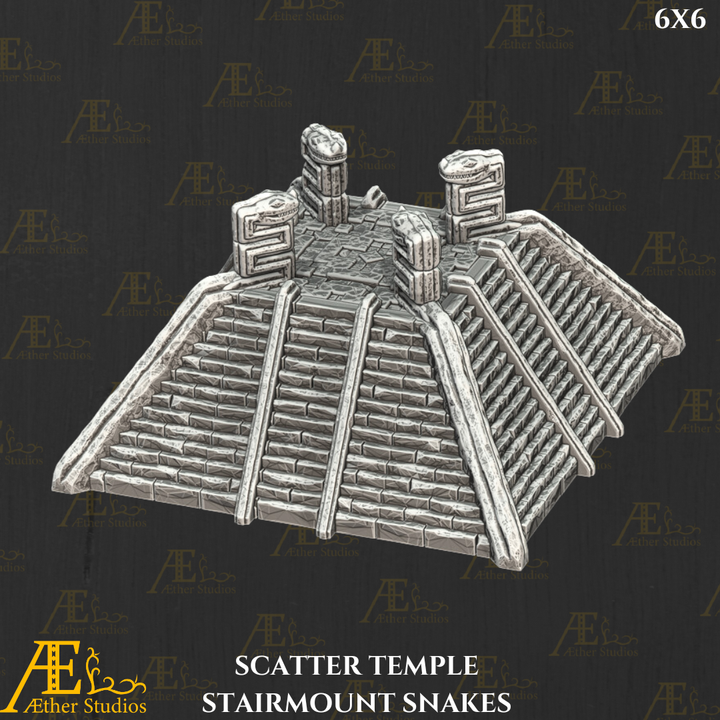 3D Printable AEAZNK02 – Temple Mounts by Aether Studios