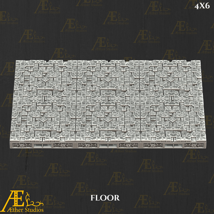 3D Printable AEAZNK02 – Temple Mounts by Aether Studios