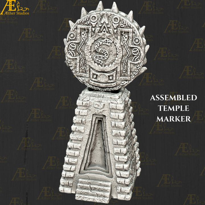 3D Printable AEAZNK02 – Temple Mounts by Aether Studios