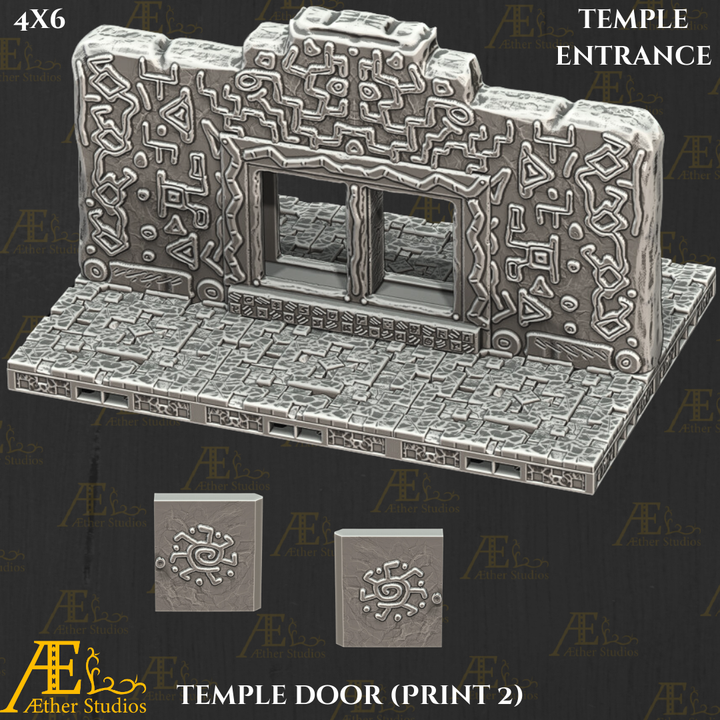 3D Printable AEAZNK02 – Temple Mounts by Aether Studios