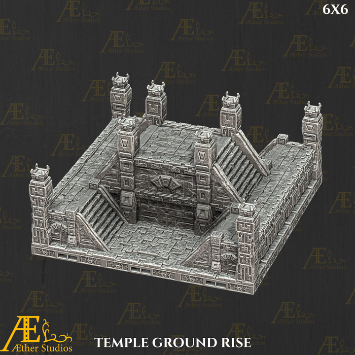 3D Printable AEAZNK02 – Temple Mounts by Aether Studios