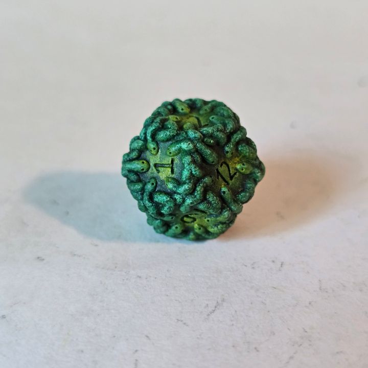 3D Printable Snake Dice DnD Set by Zephrens 3D Productions (Dice)