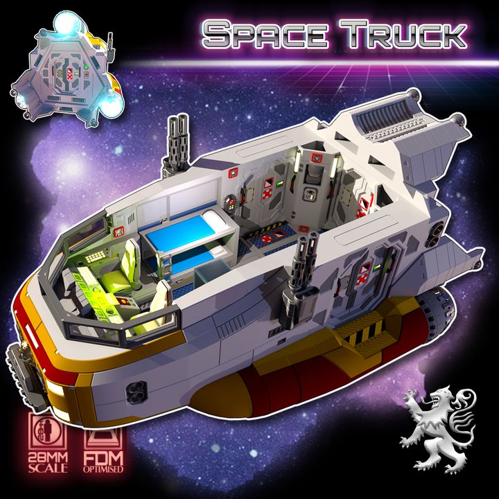 3D Printable Space Truck by 2nd Dynasty