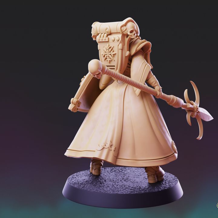 3D Printable Divine Order - Shieldmaiden Pose 1 by PSMiniatures