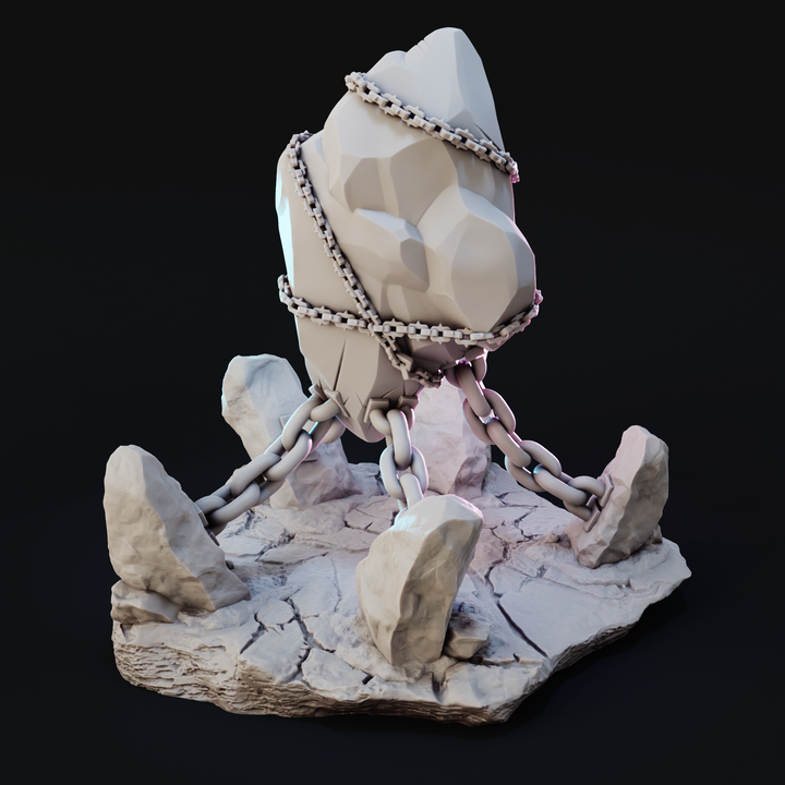 3D Printable Floating Eldritch Power Gem by The Forge of Many Things