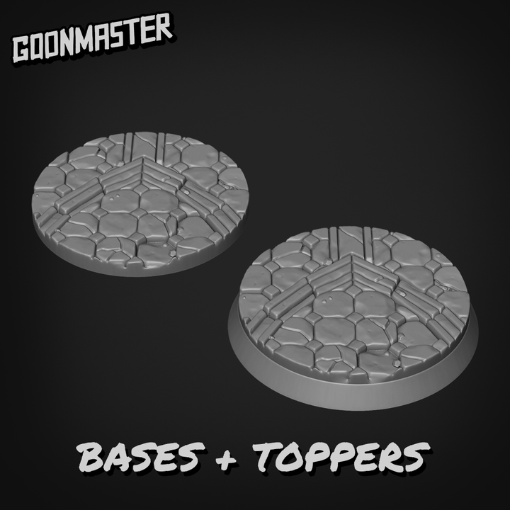 3D Printable Gothic Tile Base Set by Goon Master